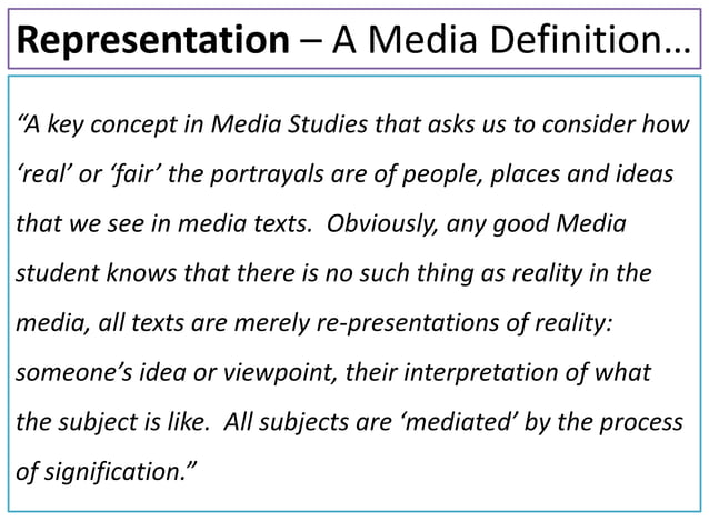 Lessons 4 representation | PPTX