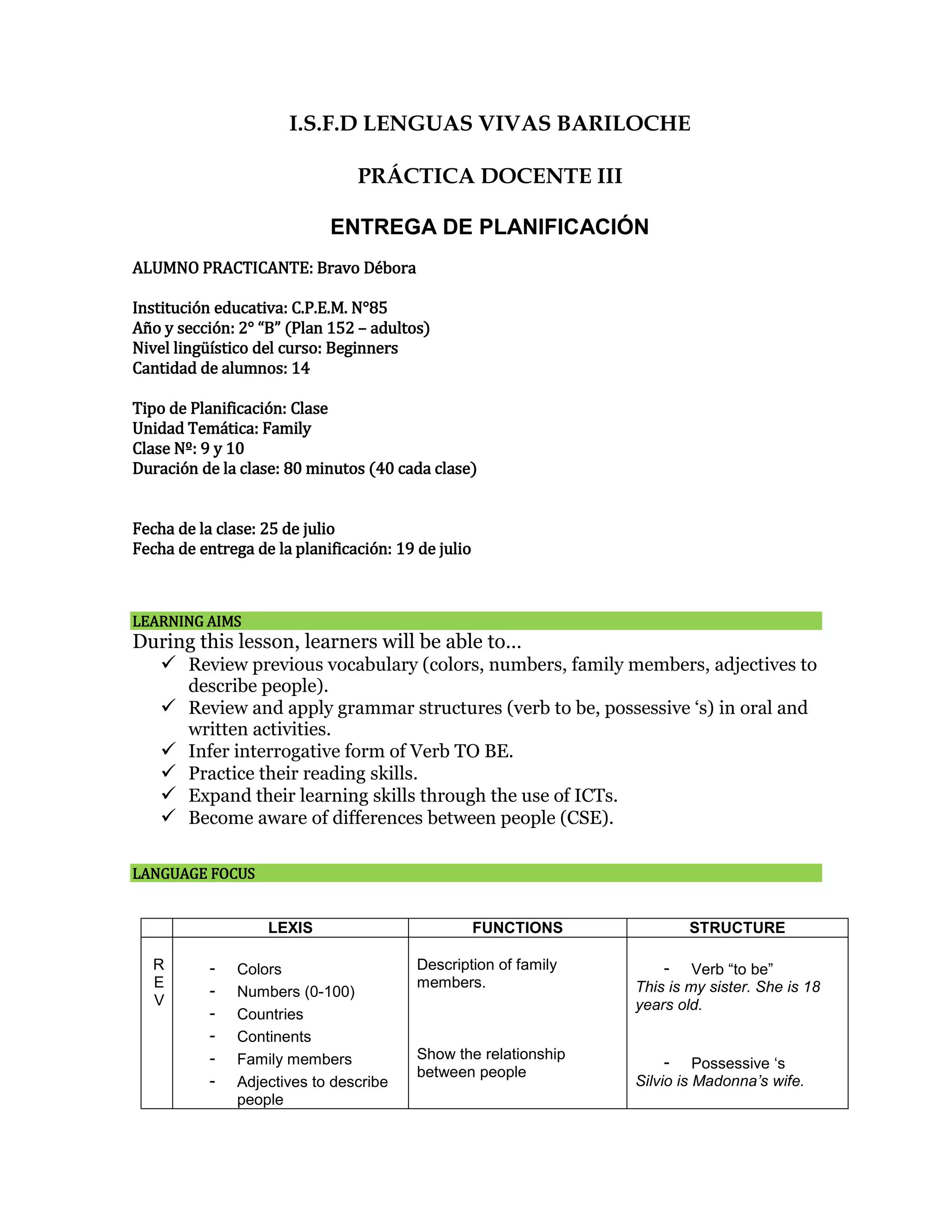 Lessons 9 & 10 - Bravo - Pass.docx | Educational Assessment | Education