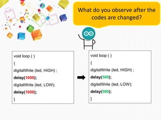 Lesson sample introduction to arduino | PPTX