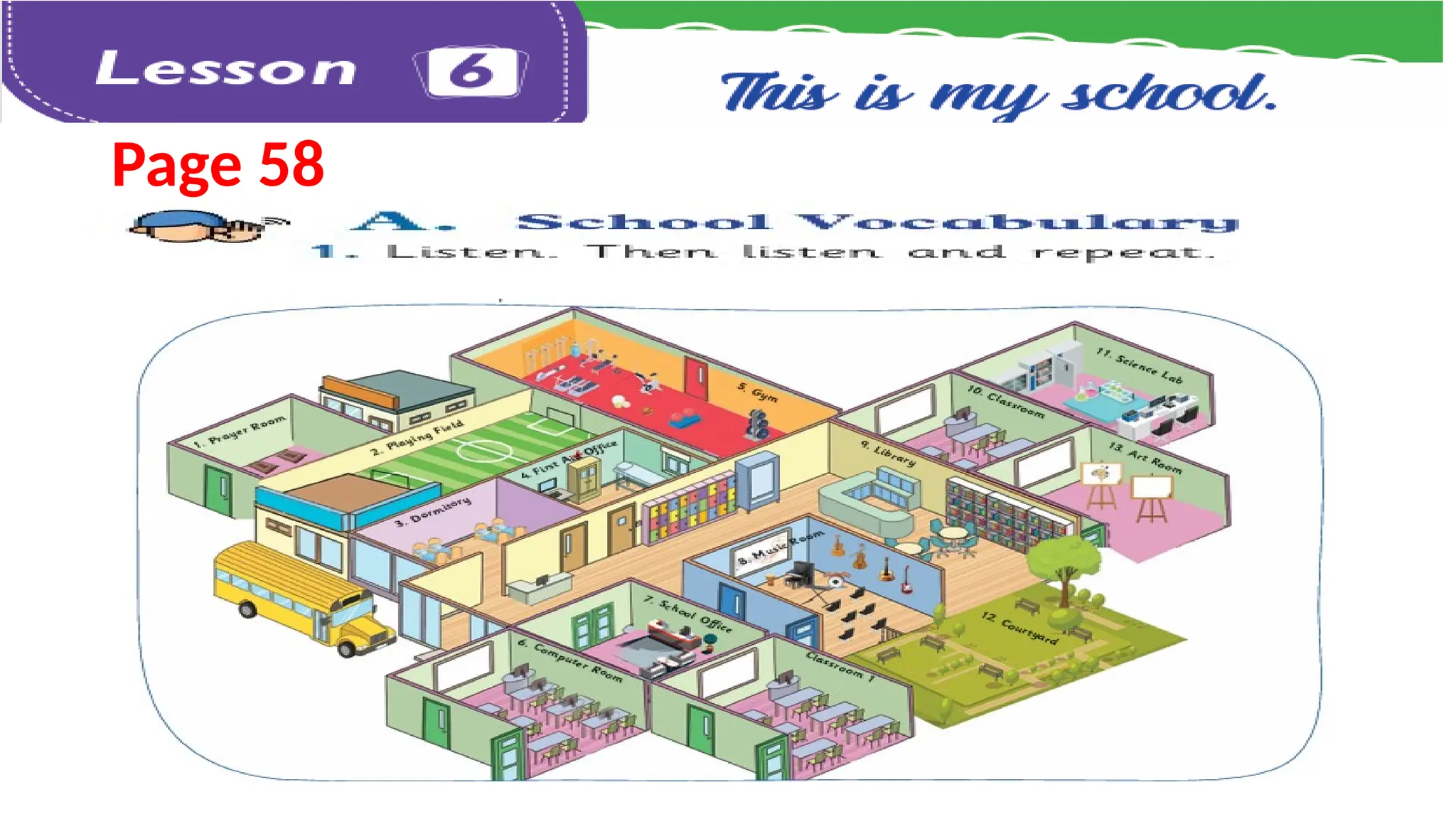 lesson school rooms.pptx for teachers or students | PPTX