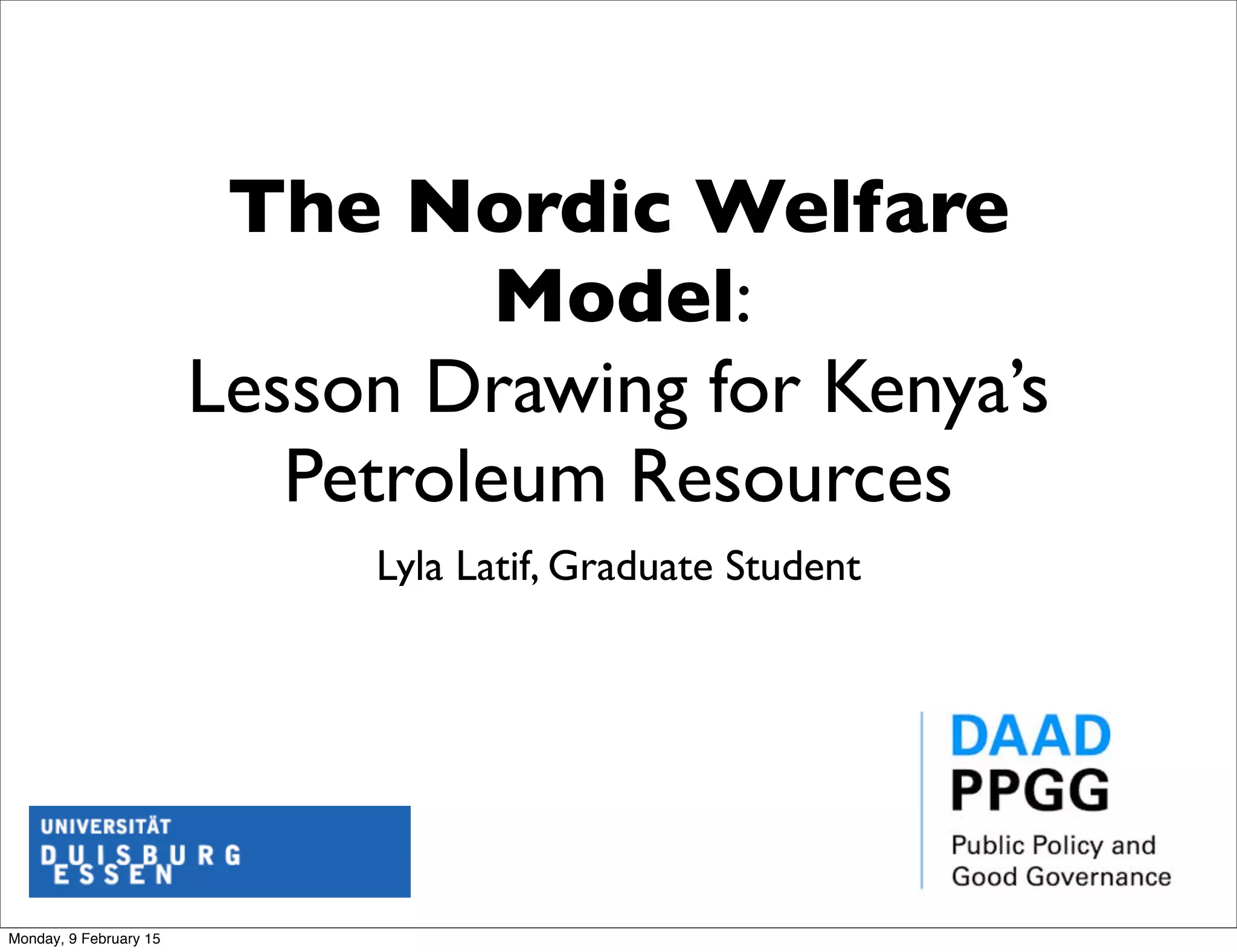 The Nordic Model: Lessons Drawing for Kenya | PDF