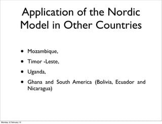 The Nordic Model: Lessons Drawing for Kenya | PDF