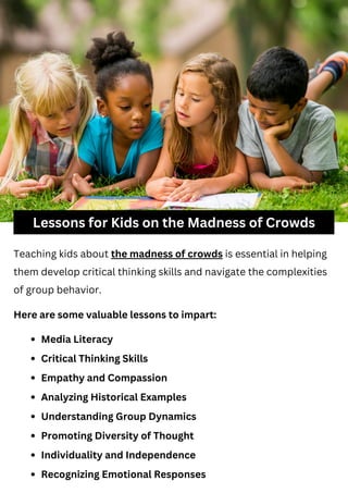 Lessons for Kids on The Madness of Crowds. | PDF