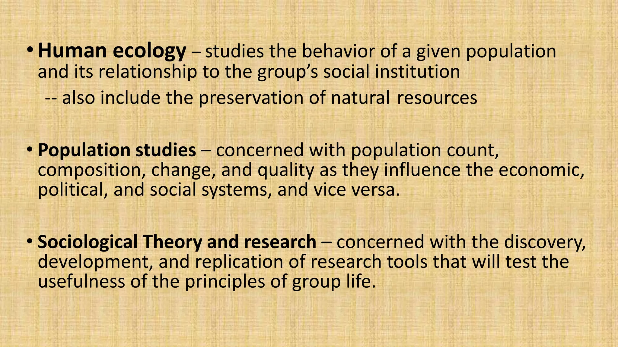 Lessons for sociology 1 | PPTX | Science