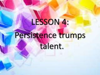 Lessons for success | PPT