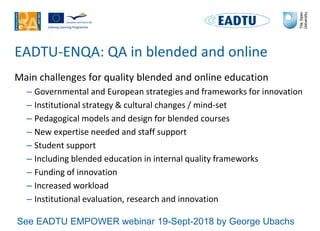 Lessons from 10 years of E-xcellence quality reviews for e-learning | PPT