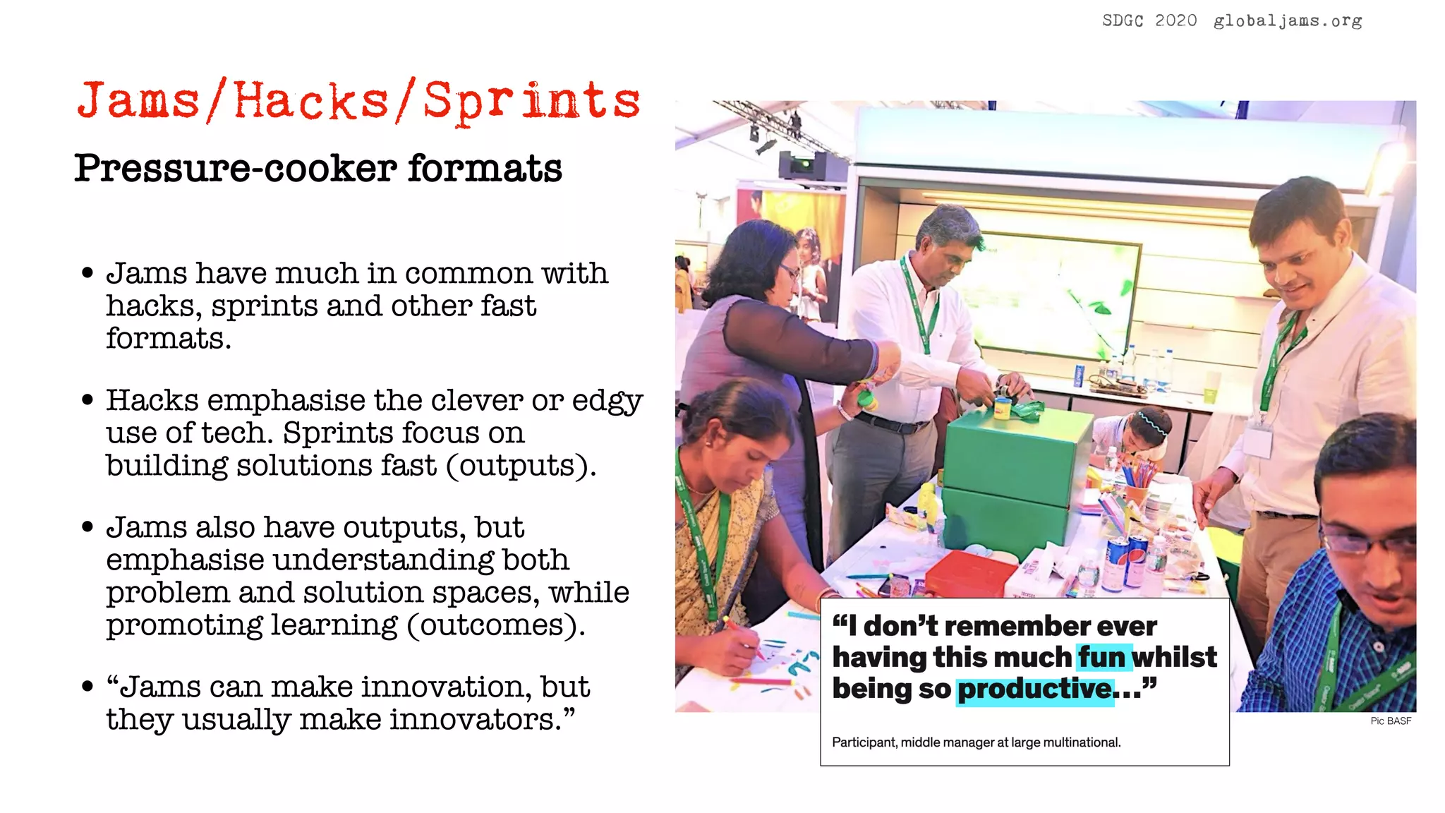 Lessons from 10 years of Jam, the boring slides from SDGC 2020 | PDF