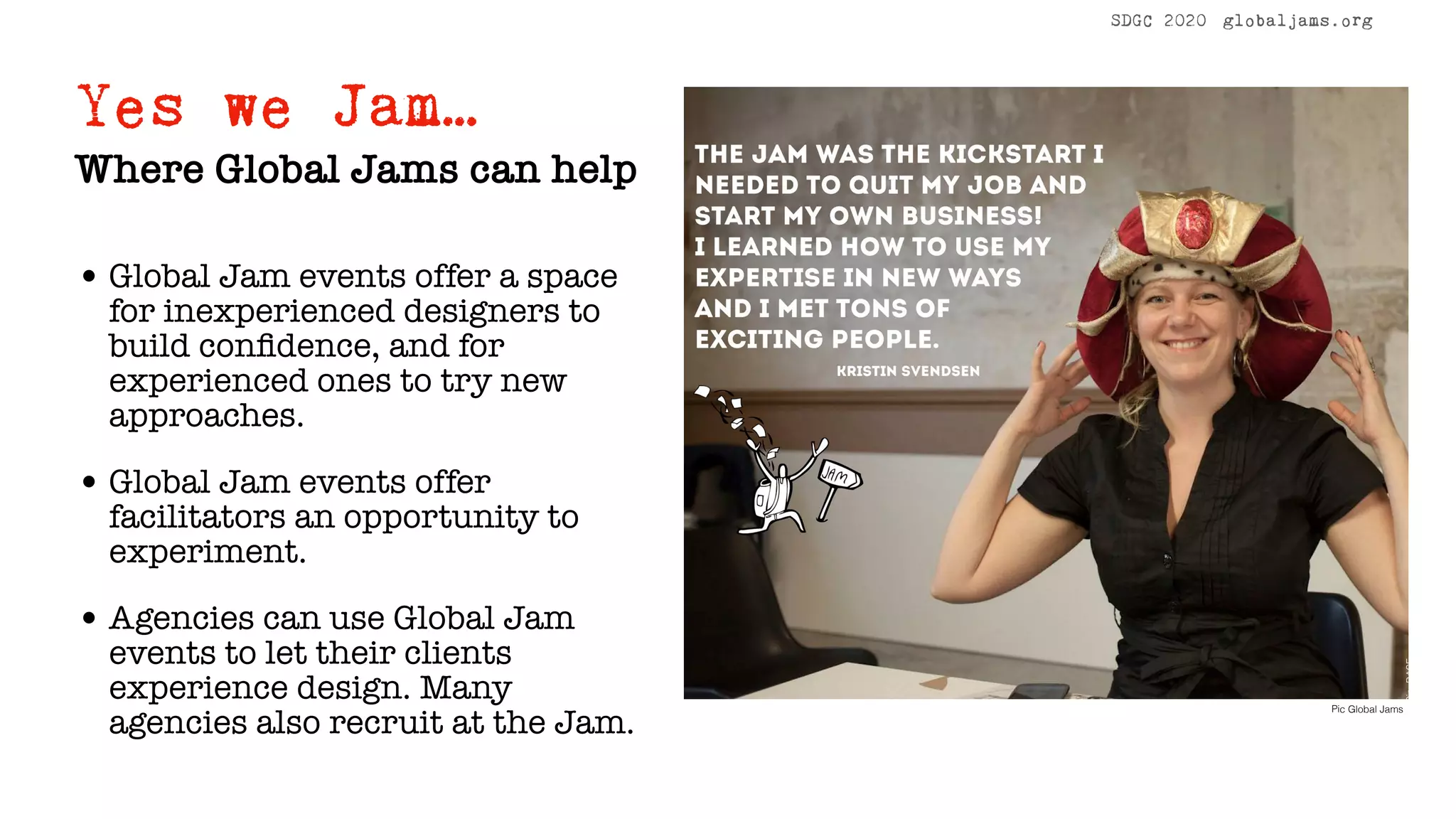 Lessons from 10 years of Jam, the boring slides from SDGC 2020 | PPT