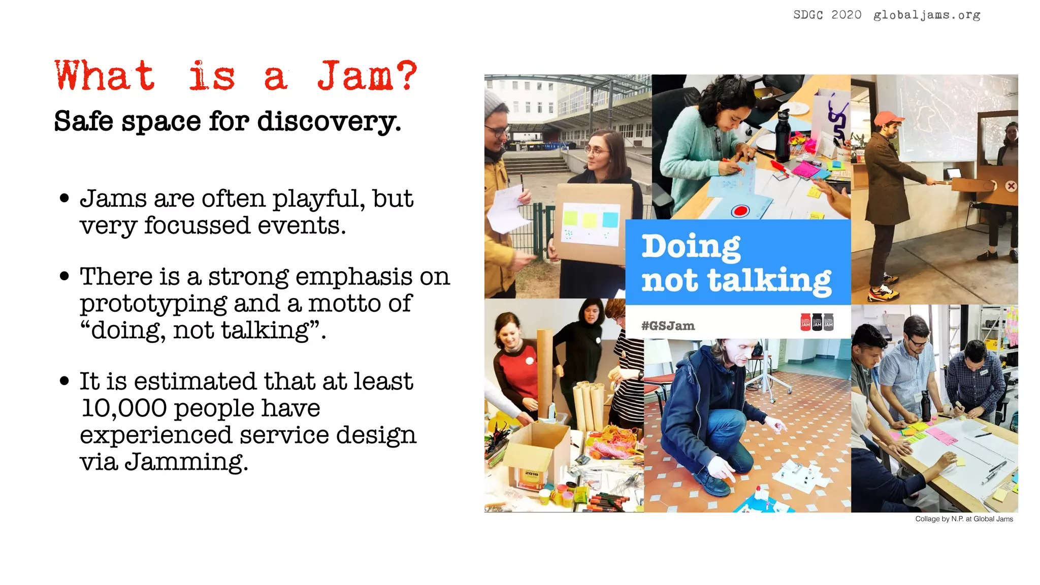 Lessons from 10 years of Jam, the boring slides from SDGC 2020