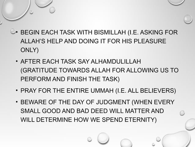 Lessons from Al-Quran | PPT