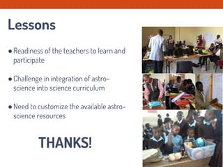 Lessons from astro science education in Tanzania by Mponda Malozo | PDF