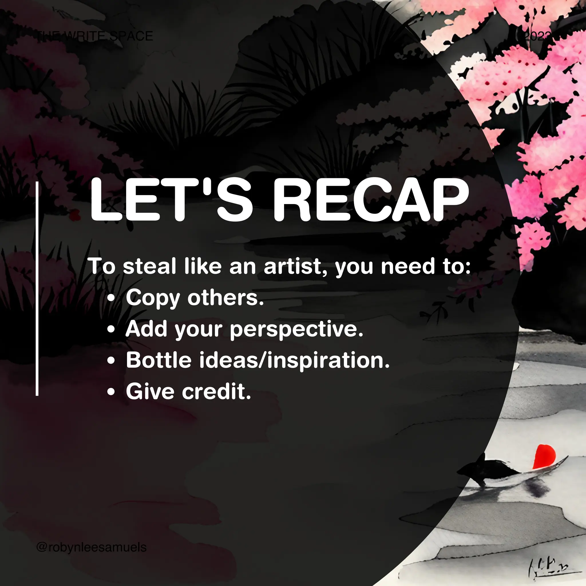 Lessons from Austin Kleon's Steal Like an Artist by Robyn-Lee Samuels ...