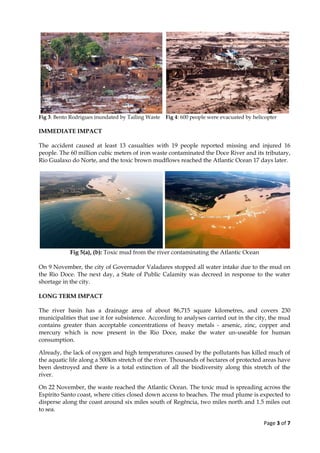 Brazil's Mining Tragedy : Lessons for the Mining Industry | PDF