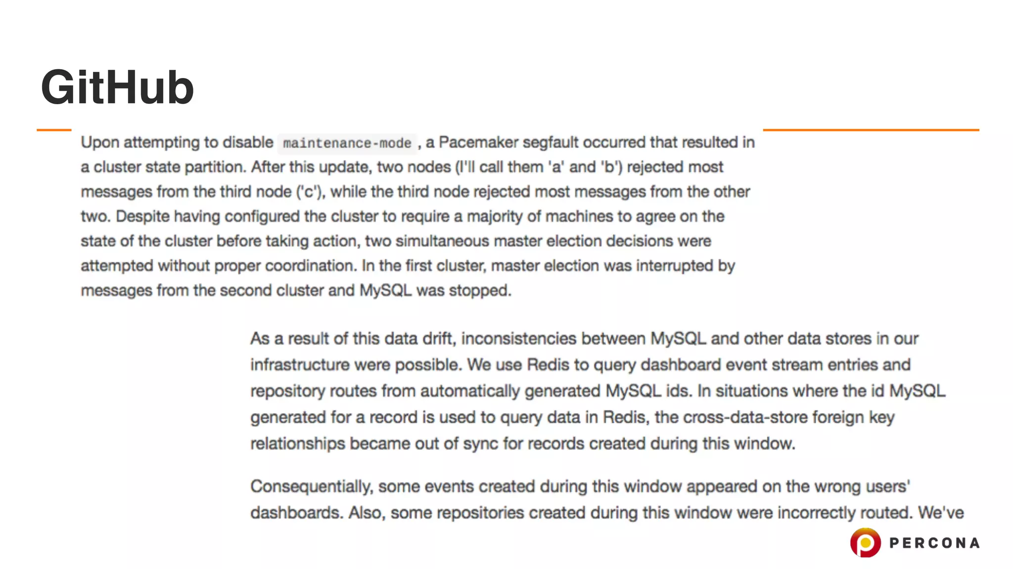 Lessons from database failures | PPT