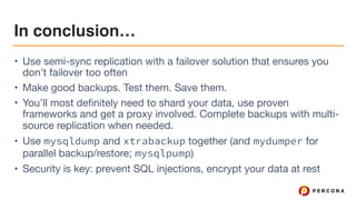 Lessons from database failures | PPT