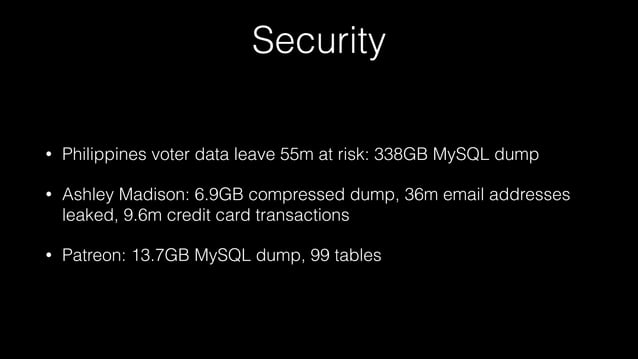 Lessons from database failures | PPT