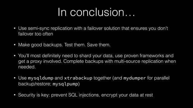 Lessons from database failures | PPT