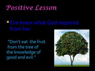 Lessons from Eve | PPT