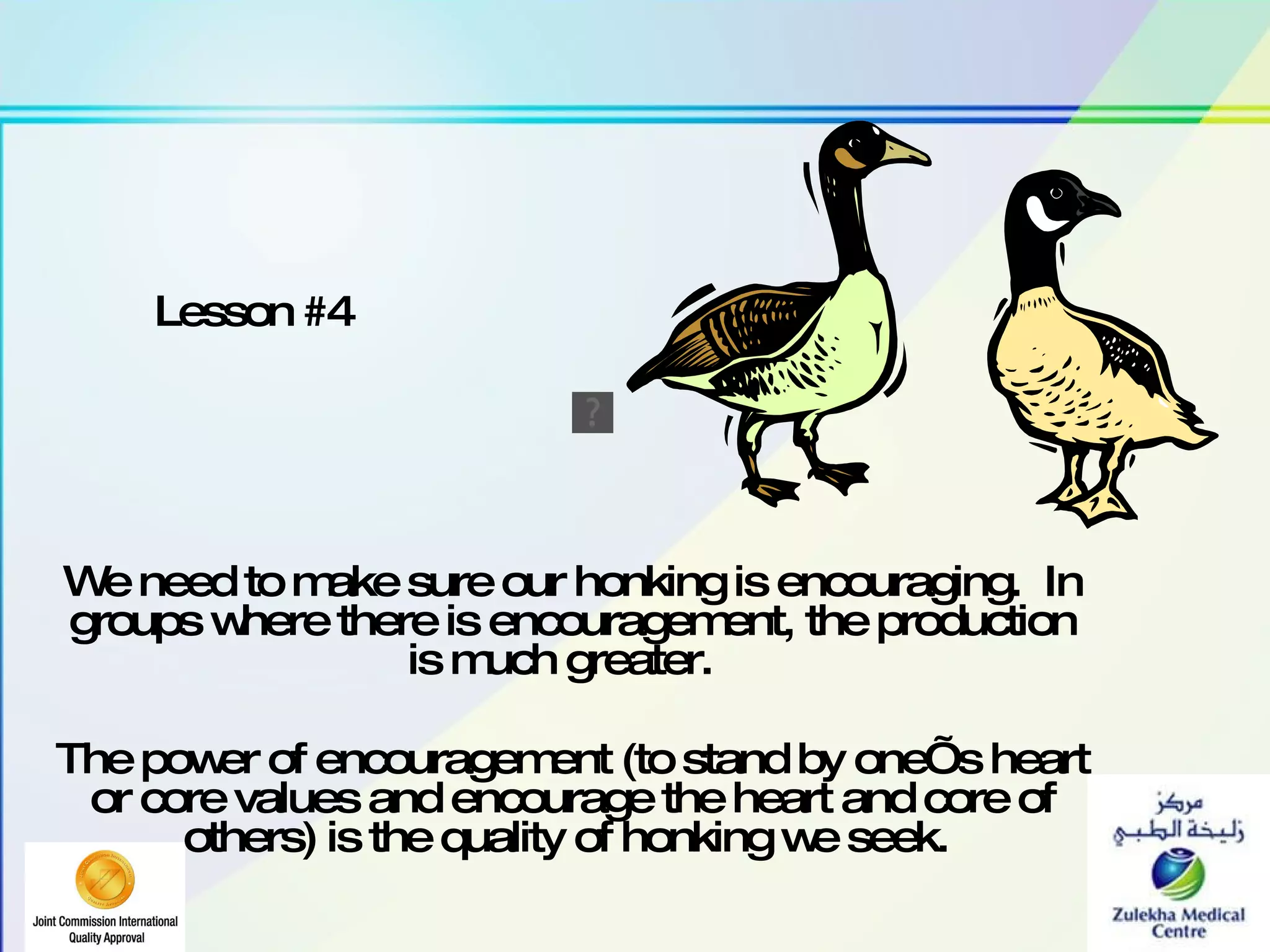Lessons from Geese | PPT