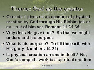 Lessons from genesis 1 (part 1) | PPTX