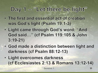 Lessons from genesis 1 (part 2) | PPT