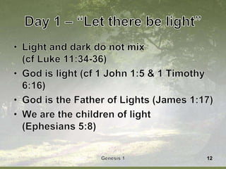 Lessons from genesis 1 (part 2) | PPT