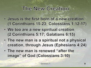 Lessons from genesis 1 (part 2) | PPTX