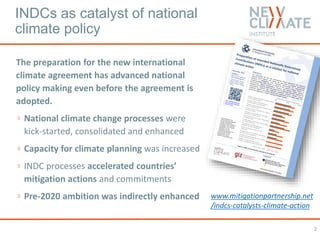 Lessons from INDC preparation | PPT