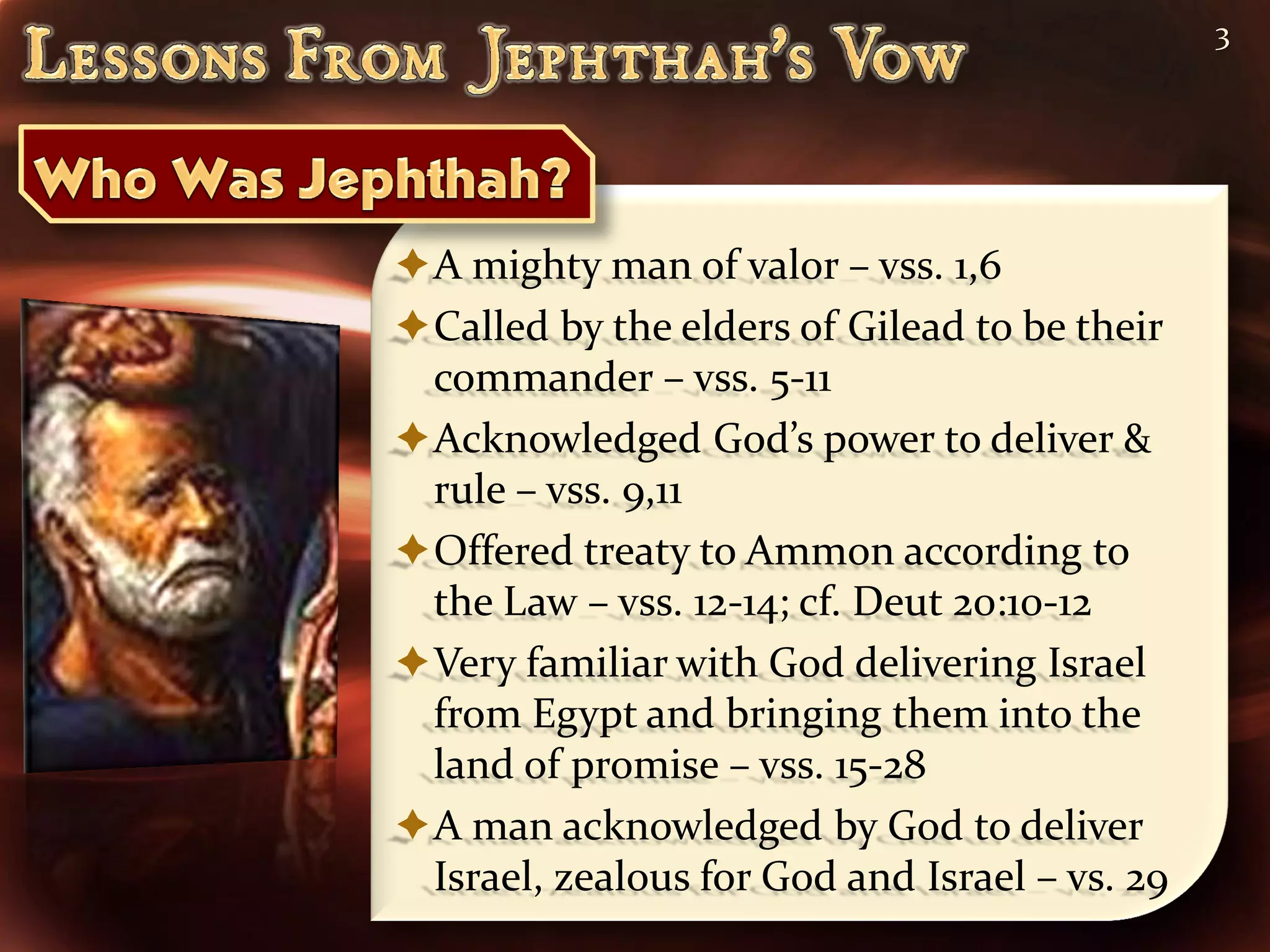 Lessons From Jephthah's Vow | PDF