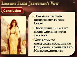 Lessons From Jephthah's Vow | PDF
