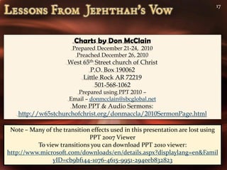 Lessons From Jephthah's Vow | PDF