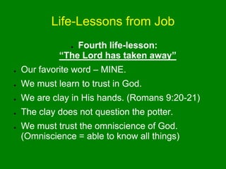 Lessons from job | PPT