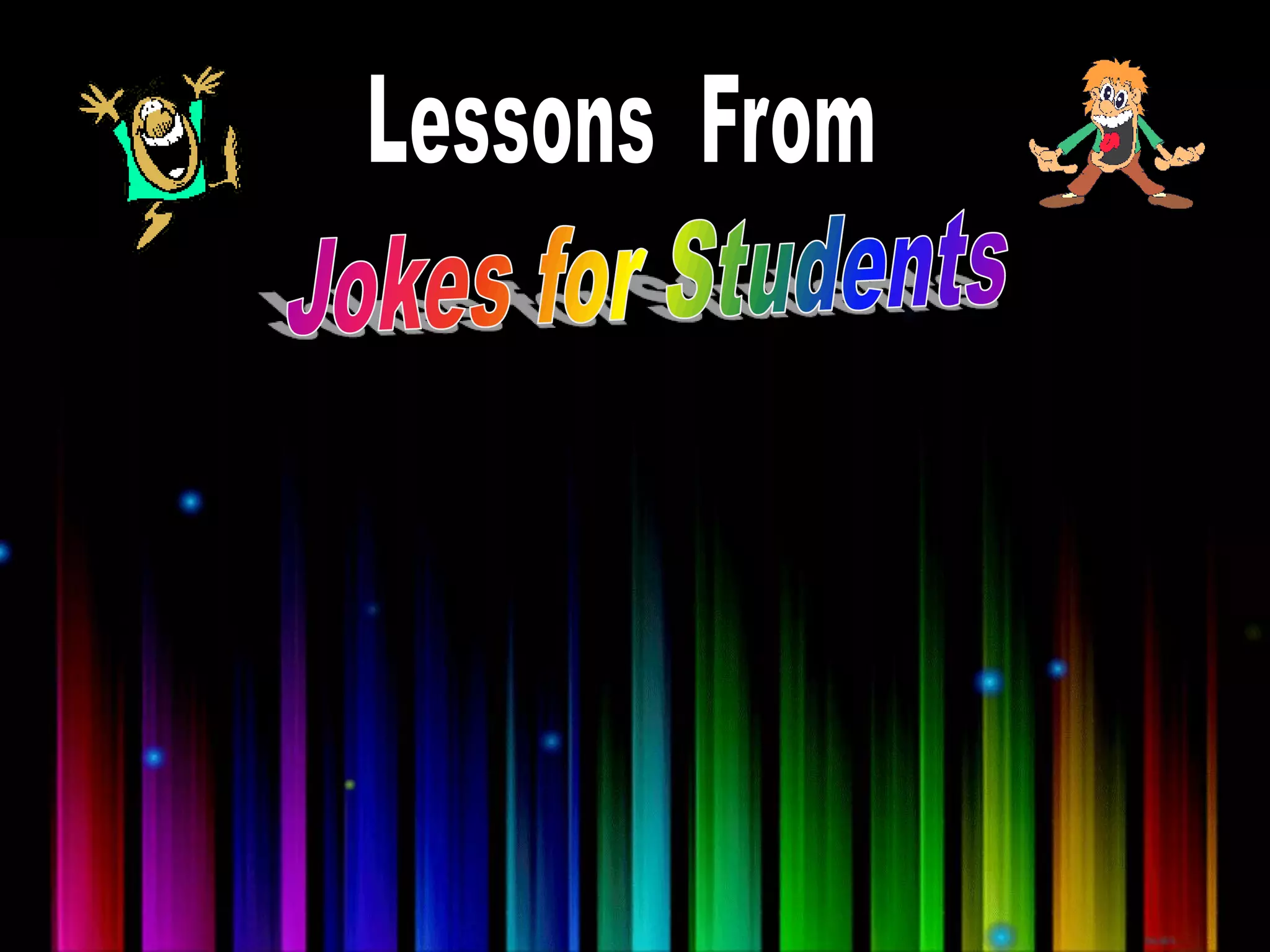 Lessons from 'Jokes for Students' | PPT
