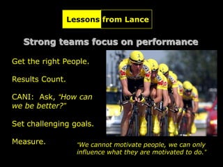 Lessons from Lance | PPT