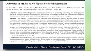 Mitral valve- Replacement/Repair- Lessons from literature | PPTX