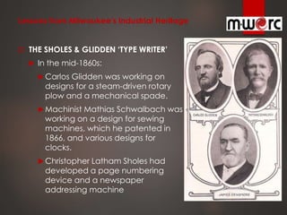 Lessons from Milwaukee's industrial heritage | PPT