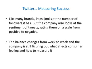 Lessons from Pepsi’s strategy on Twitter | PPTX | Business | Business ...