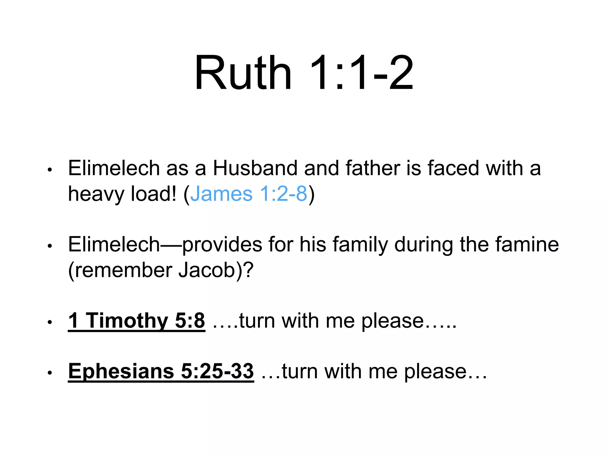Lessons from Ruth pt. 1 | PPTX | Christianity | Religion & Spirituality