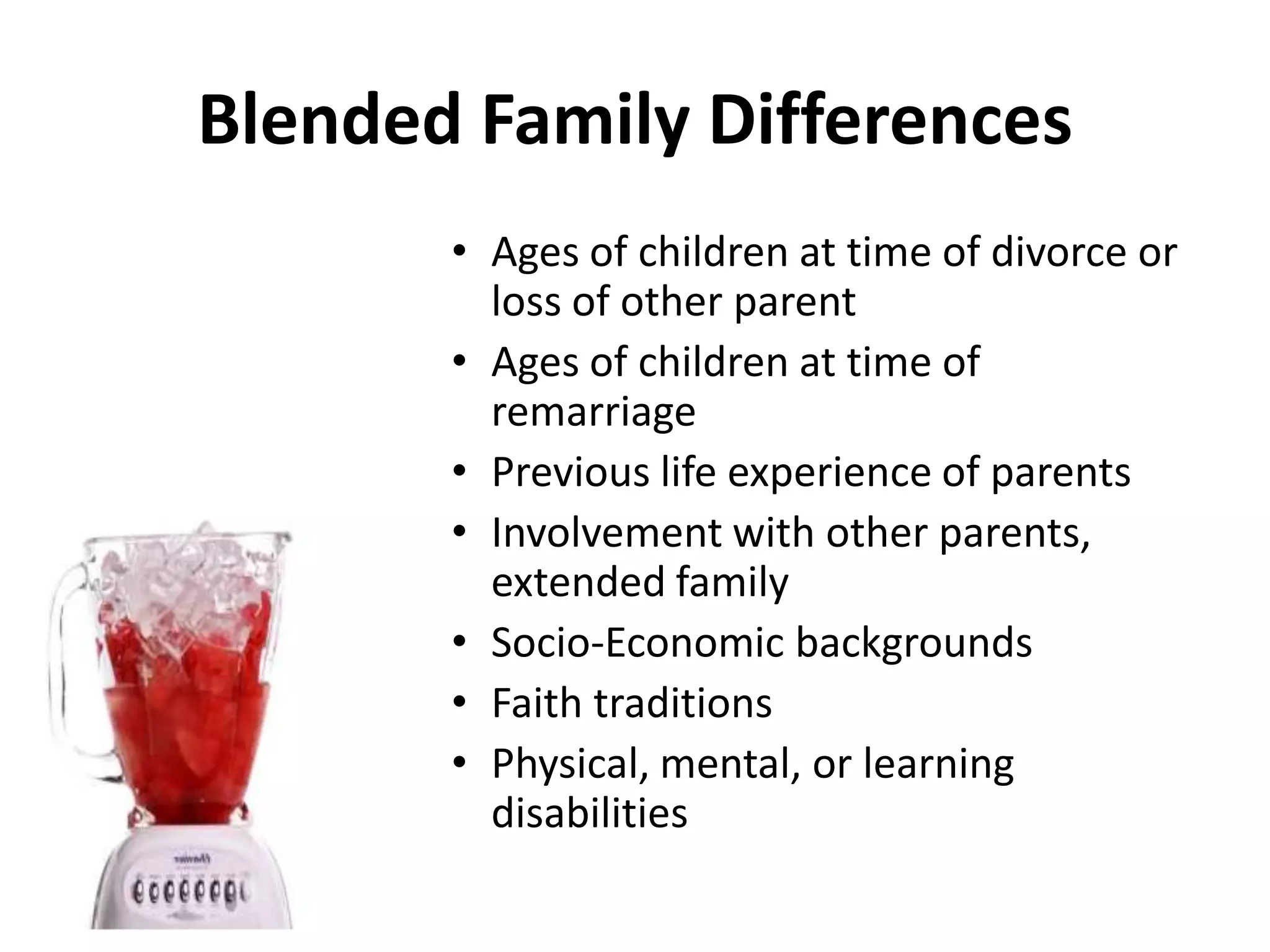 Lessons from the Blender - Understanding and Helping Blended Families ...