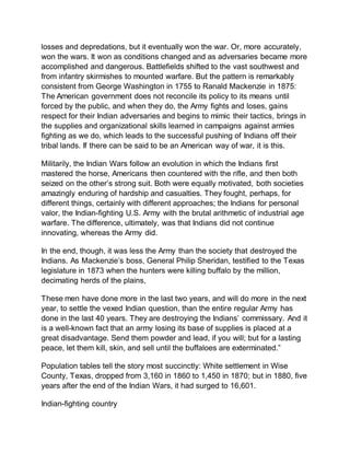 Lessons from the indian wars article | DOCX