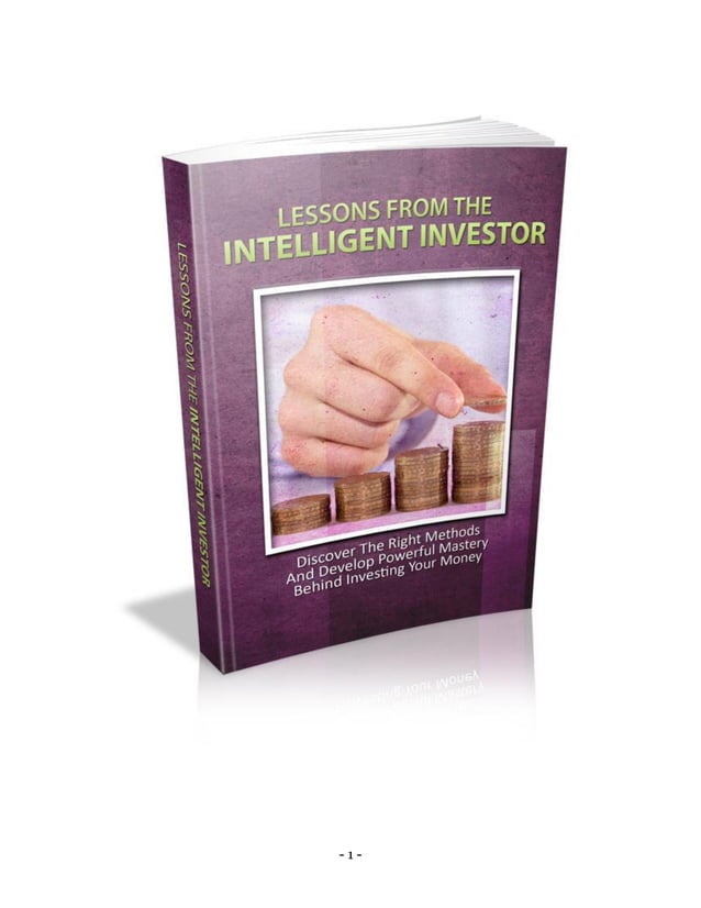 Lessons from the_intelligent_investor | PDF