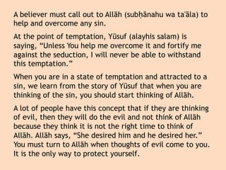 Lessons from the story of Prophet Yusuf / Joseph | PDF