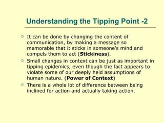 Lessons From The Tipping Point | PPT