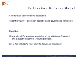 Lessons from the UK Access Management Federation | PPT