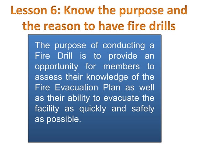 8 CRITICAL Lessons We Can Learn From Fire Drill @WORK. | PPTX