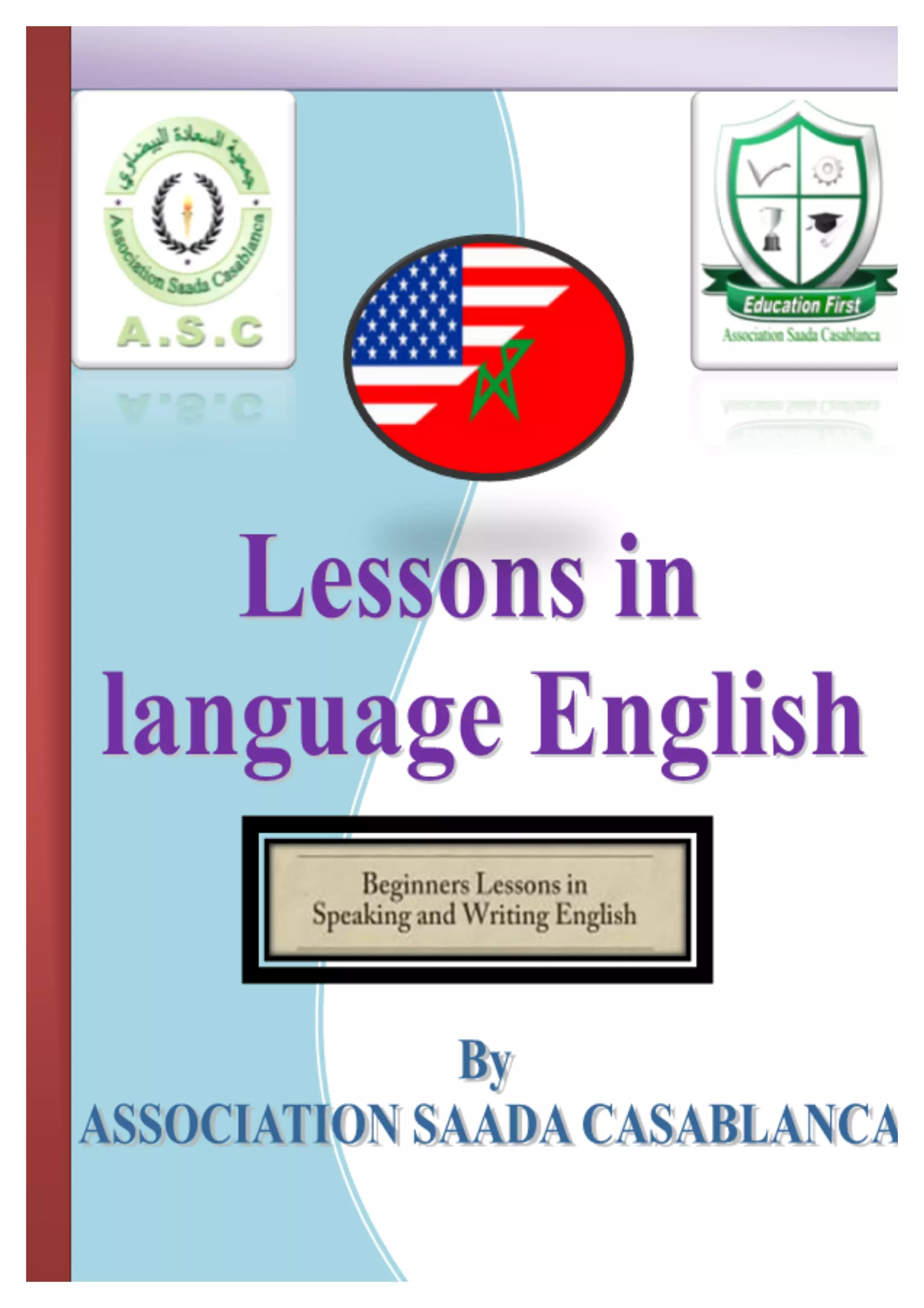 Lessons in language english beginners lessons in speaking and writing ...