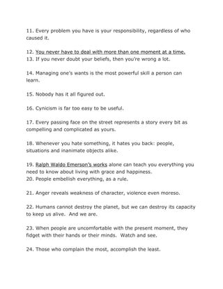 Lessons in life | DOCX | Family and Relationships