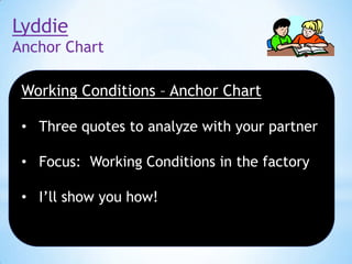 Lyddie: Lesson six, Unit 1 | PPT