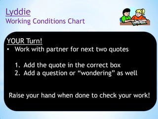 Lyddie: Lesson six, Unit 1 | PPT