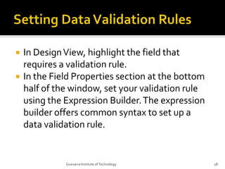 Lesson Six Entering And Editing Data In Tables | PPTX | Databases | Computer Software and ...
